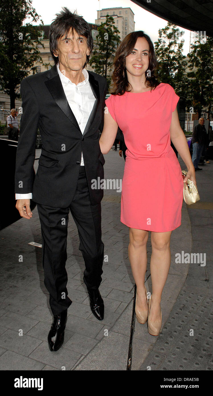 Ronnie Wood and Sally Humphreys , Arqiva Commercial Radio Awards 2012 ...