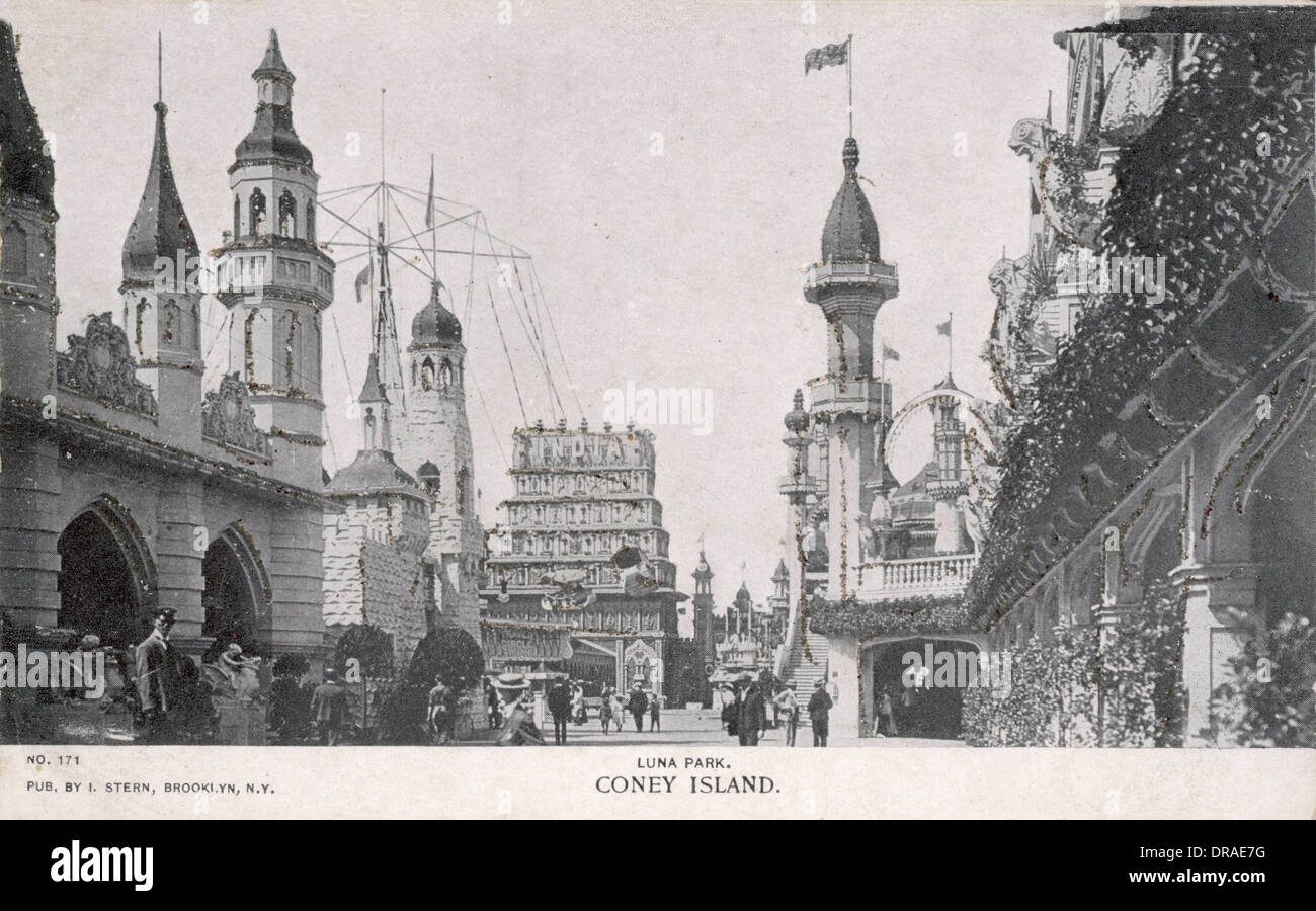 Coney island 1900s hi-res stock photography and images - Alamy