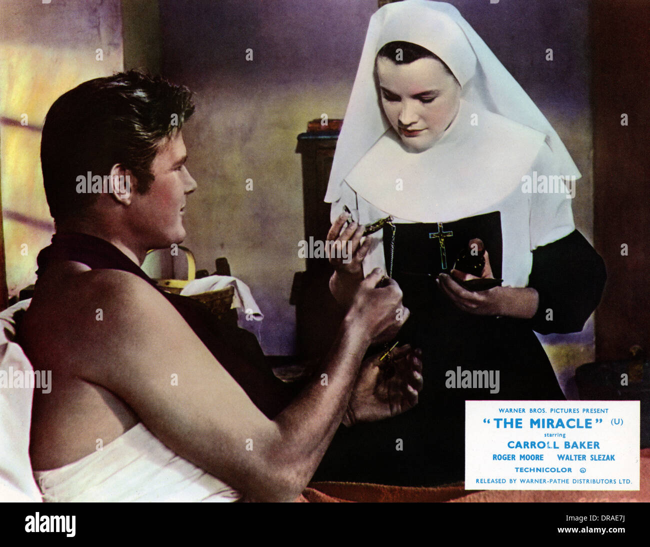 THE MIRACLE (1959) ROGER MOORE, CARROLL BAKER, IRVING RAPPER (DIR) MIRL ...