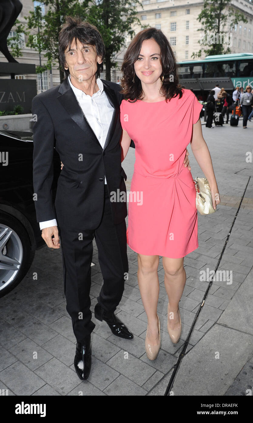Ronnie Wood and Sally Humphreys Arqiva Commercial Radio Awards 2012 ...