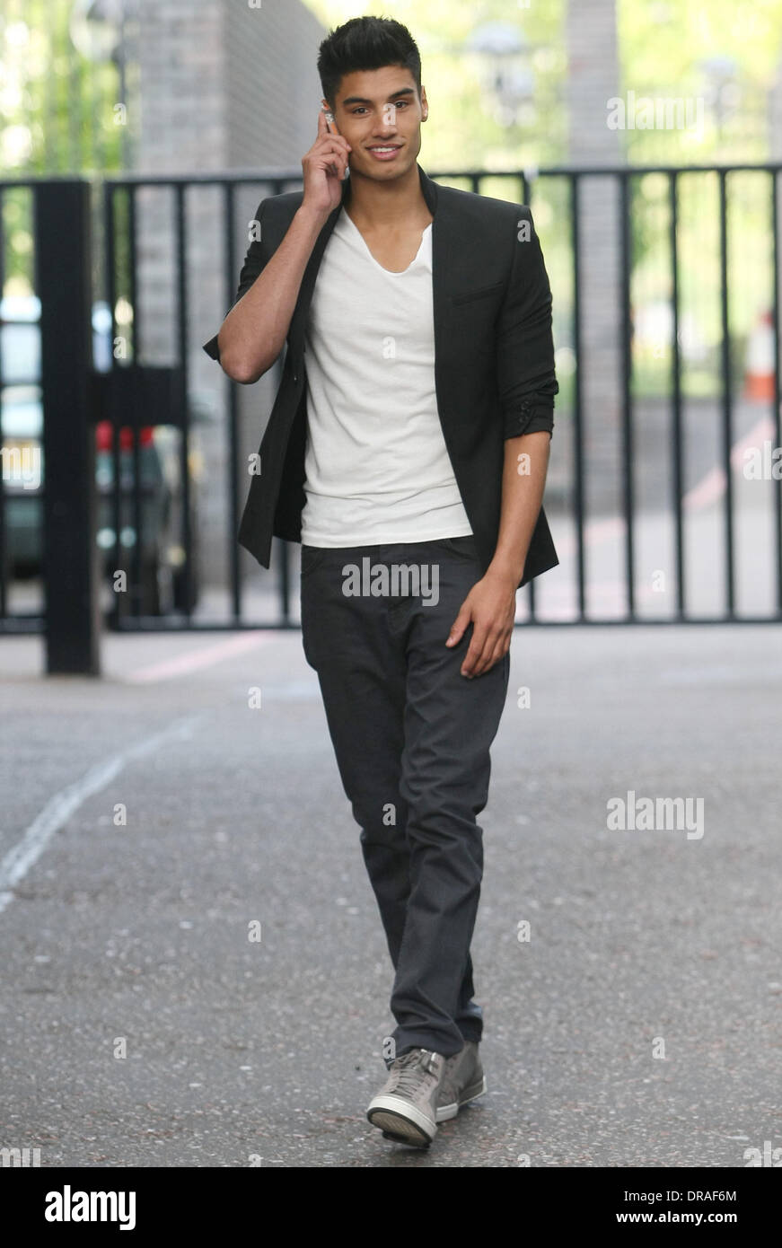 Siva Kaneswaran of The Wanted Celebrities at the ITV studios London ...