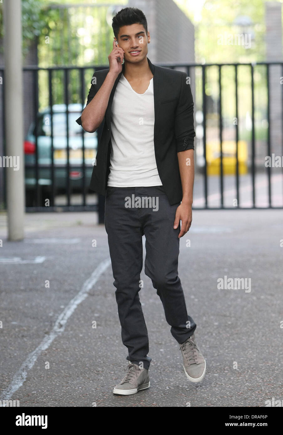 Siva Kaneswaran of The Wanted Celebrities at the ITV studios London ...