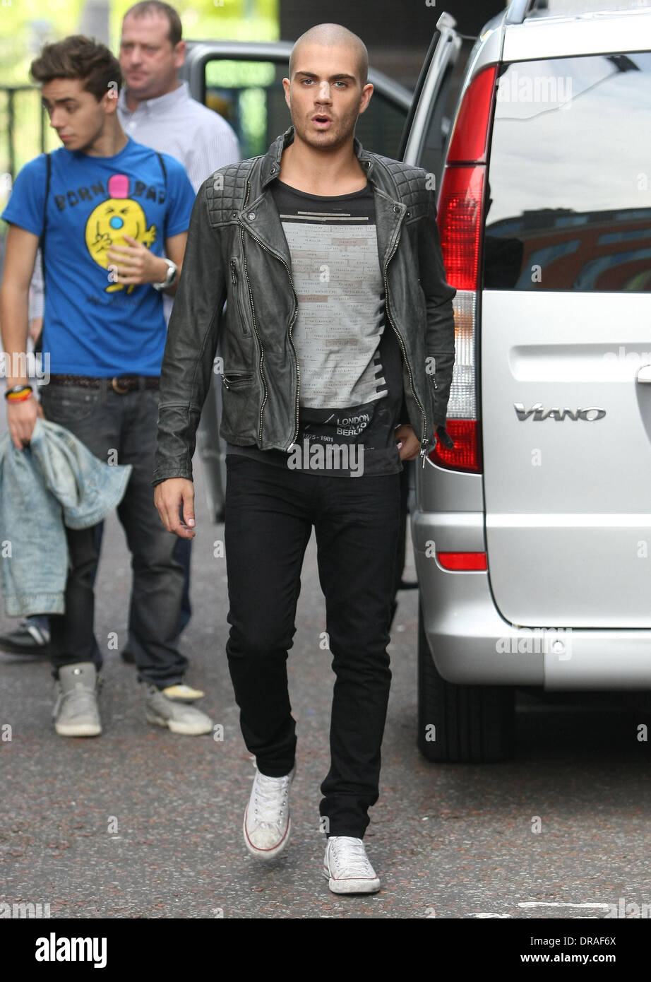 Max George of The Wanted Celebrities at the ITV studios London, England ...