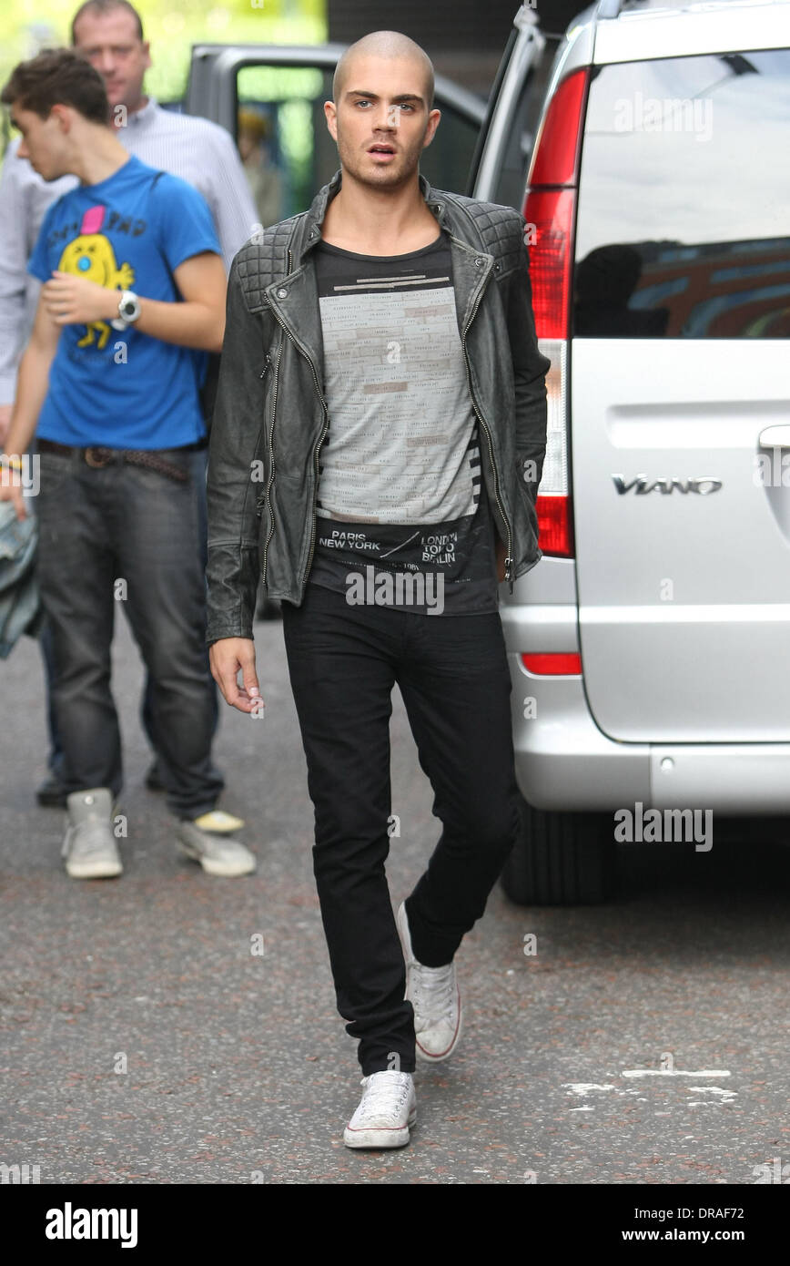 Max George of The Wanted Celebrities at the ITV studios London, England ...