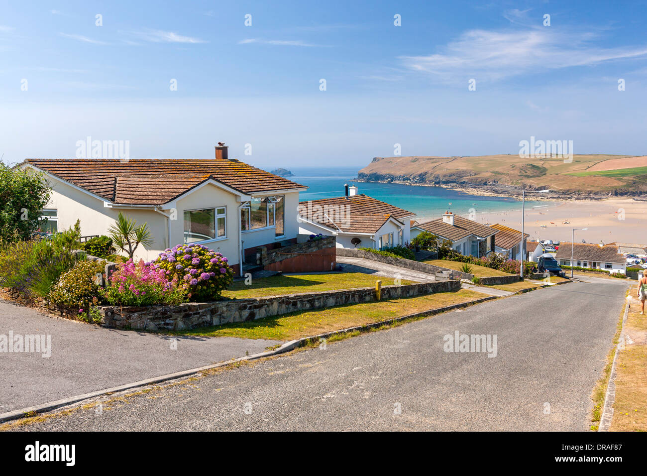 Polzeath village hi-res stock photography and images - Alamy