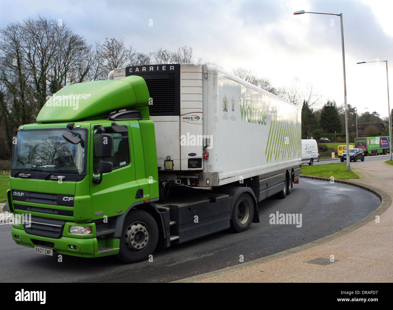 Hgv waitrose lorry truck hi-res stock photography and images - Alamy