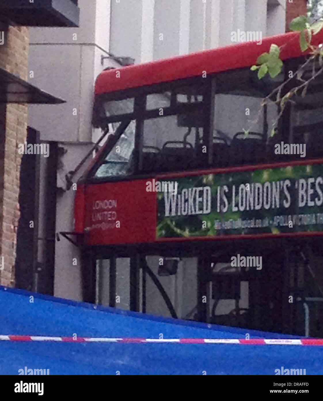 A number 10 bus has crashed into the UNISON building on Church Way ...