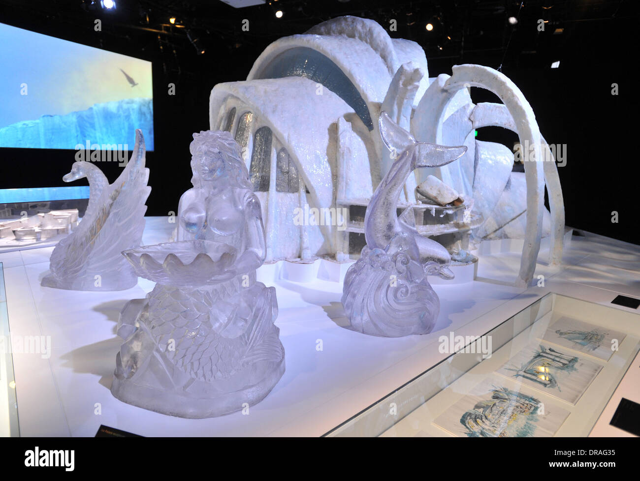 Ice Palace sculptures Designing 007 - Fifty Years of Bond Style - press ...