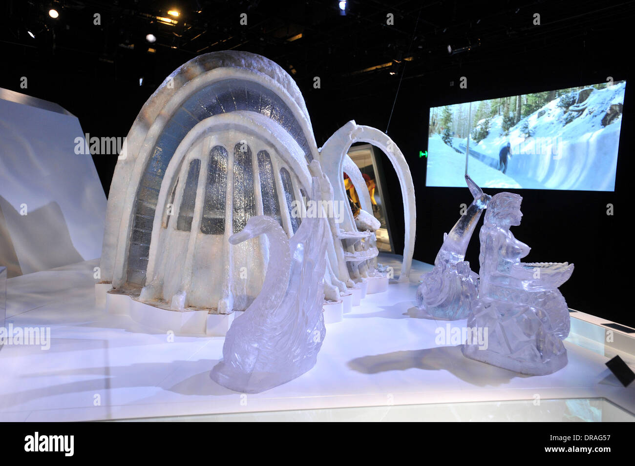 Ice Palace sculptures Designing 007 - Fifty Years of Bond Style - press ...