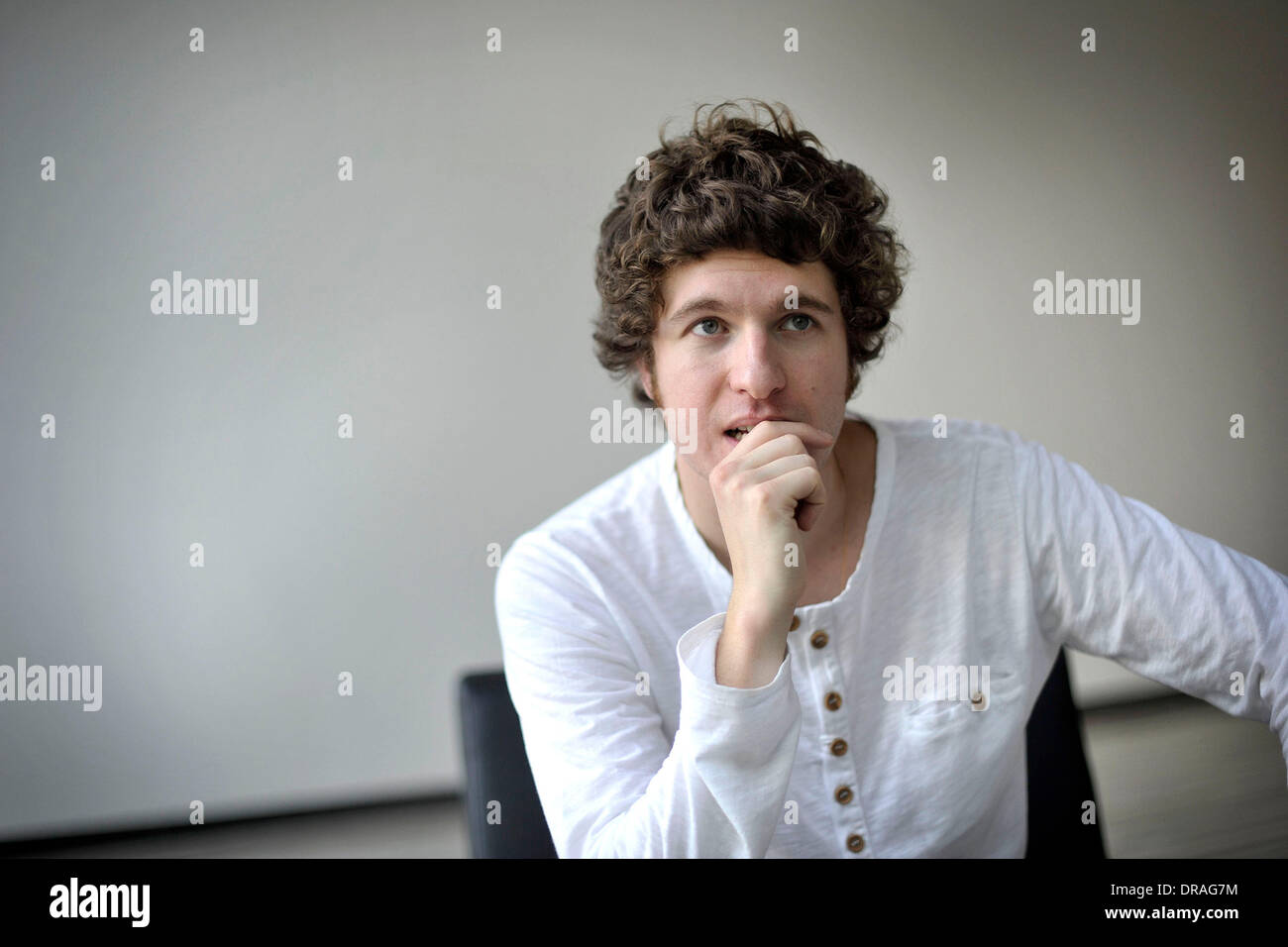 Luke Pritchard, lead singer and guitarist of British band The Kooks ...