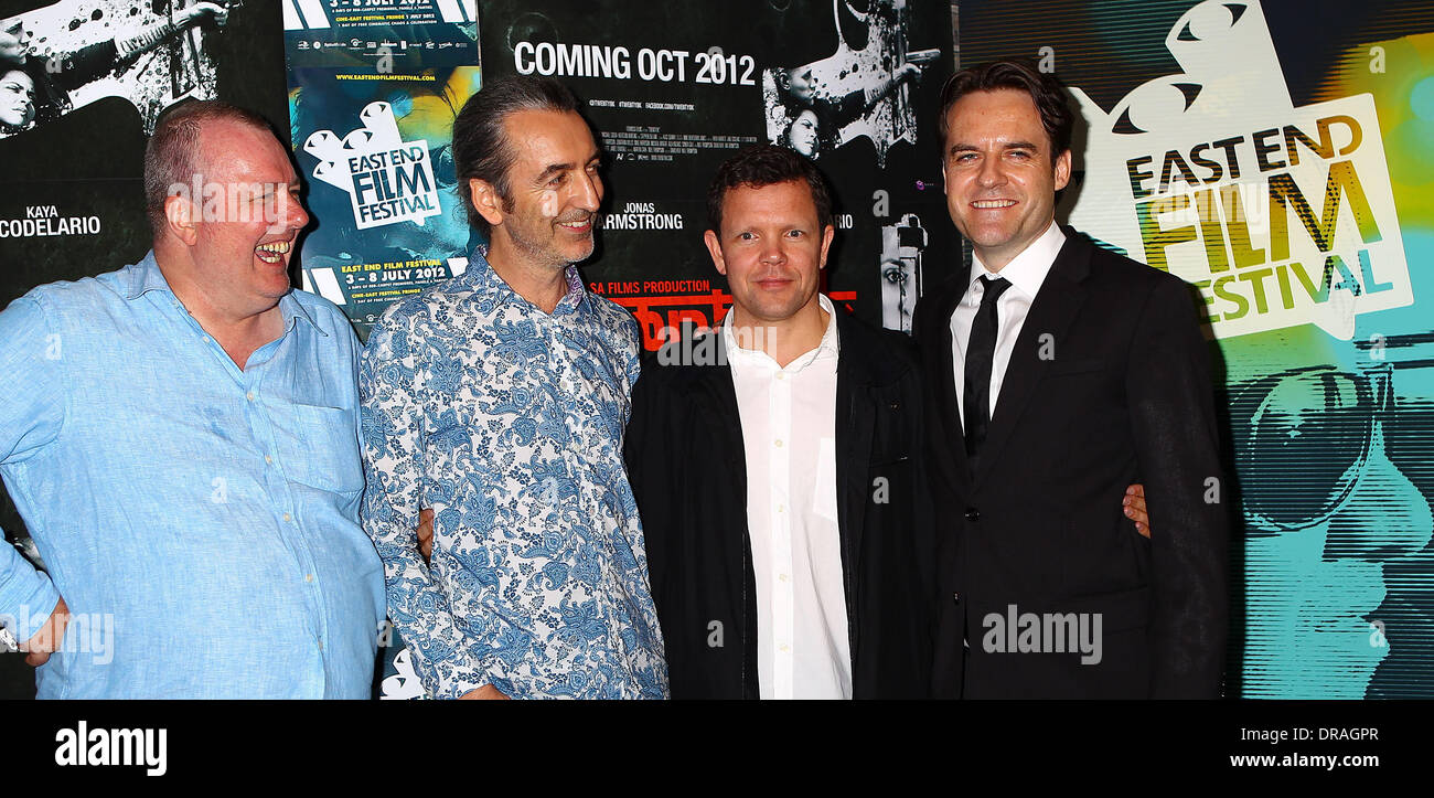 Co-directors Neil Thompson and David Kew with writer Jimmy Dowall and ...