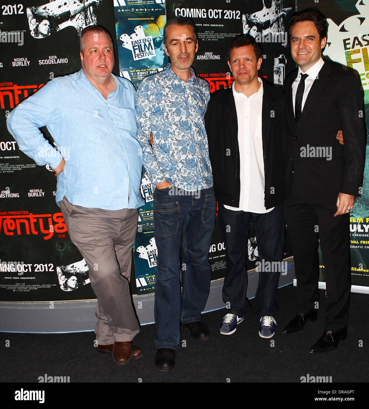 Co-directors Neil Thompson and David Kew with writer Jimmy Dowall and ...