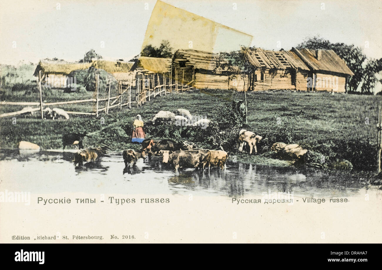 Russian village hi-res stock photography and images - Alamy