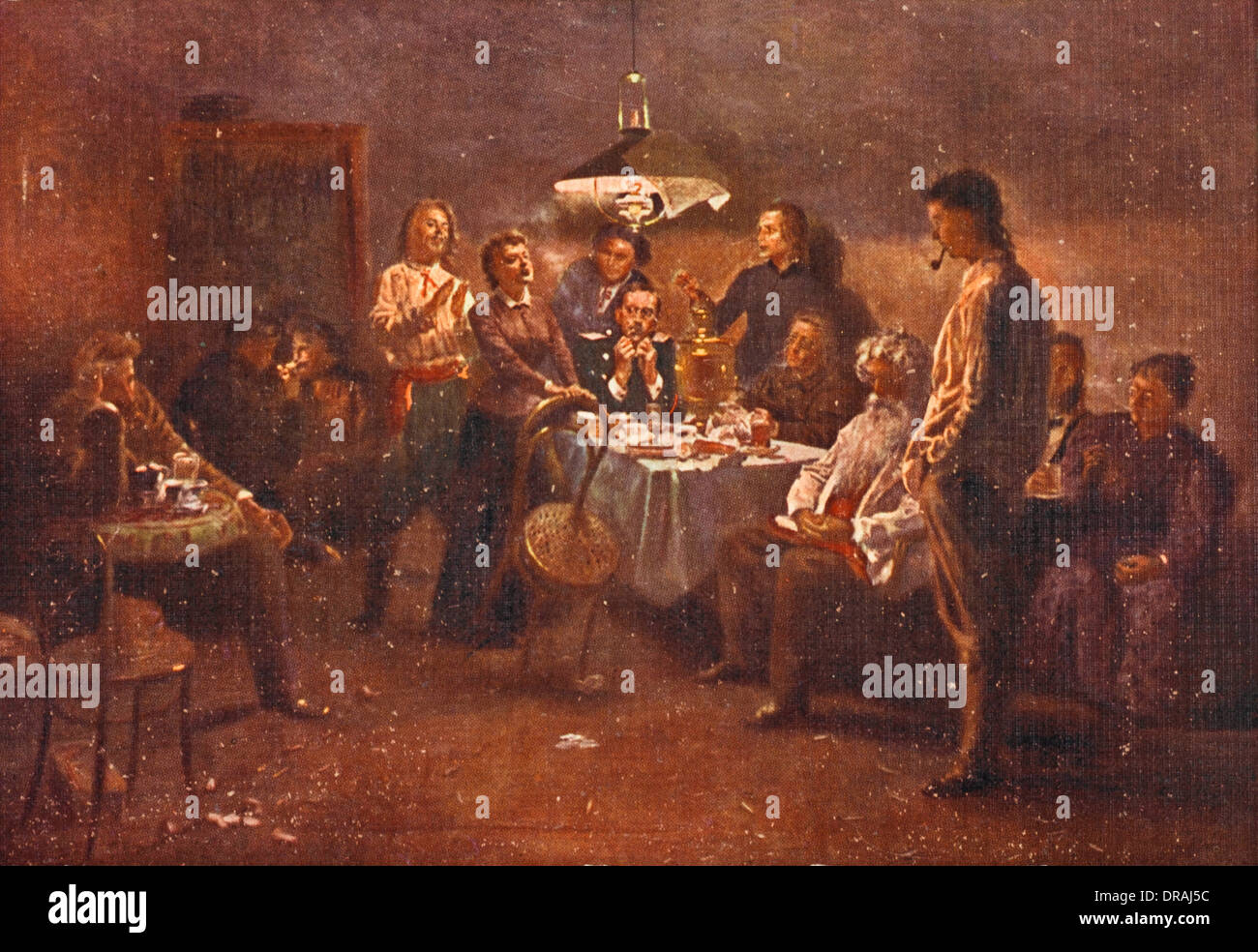 A Russian social evening Stock Photo - Alamy