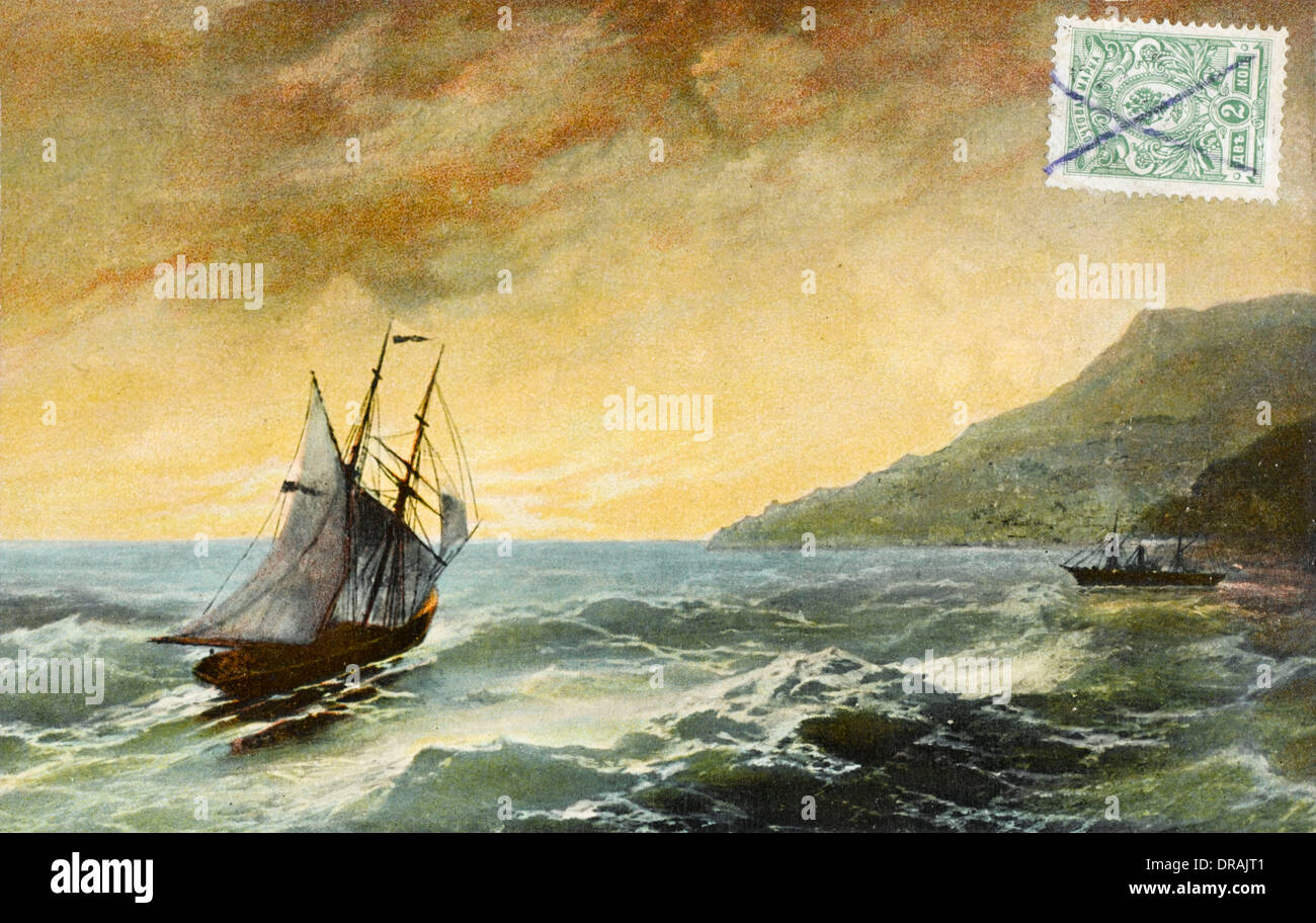 Sea two ships hi-res stock photography and images - Alamy