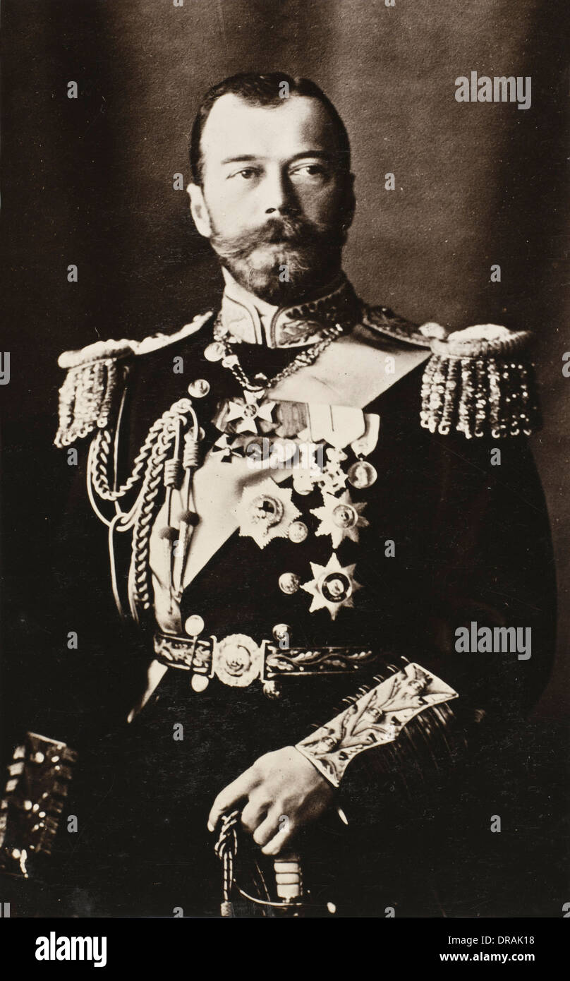 Tsar Nicholas II of Russia Stock Photo - Alamy
