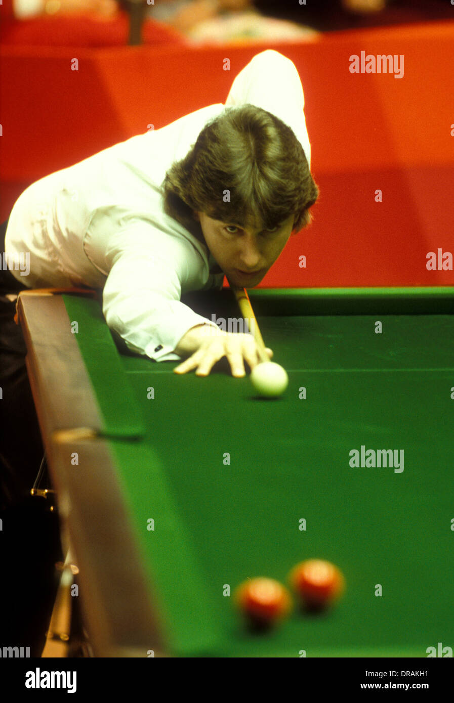Canadian Kirk Stevens at The Embassy World Snooker Tournament, Crucible ...