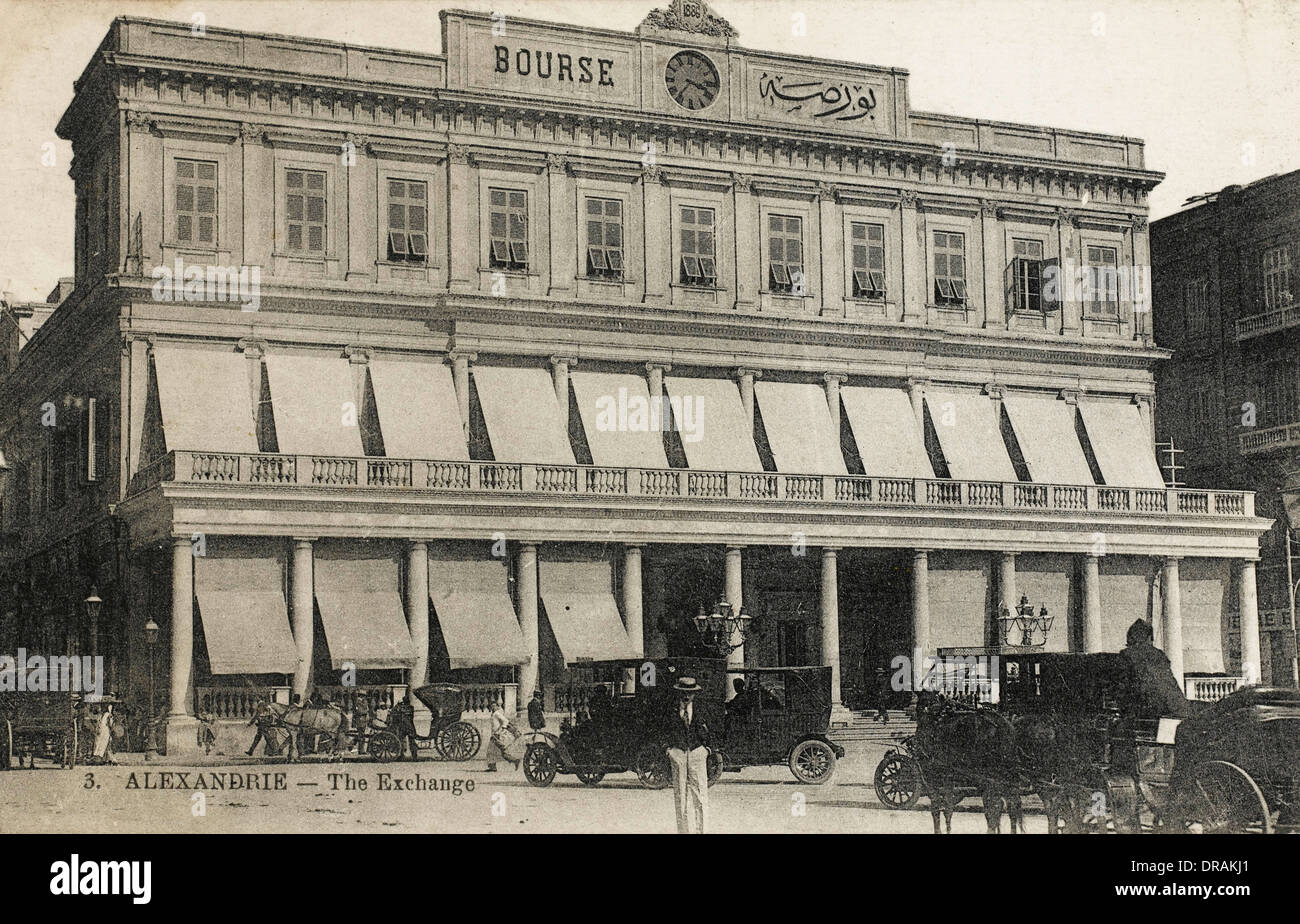 The Exchange (Bourse) at Alexandria, Egypt Stock Photo - Alamy