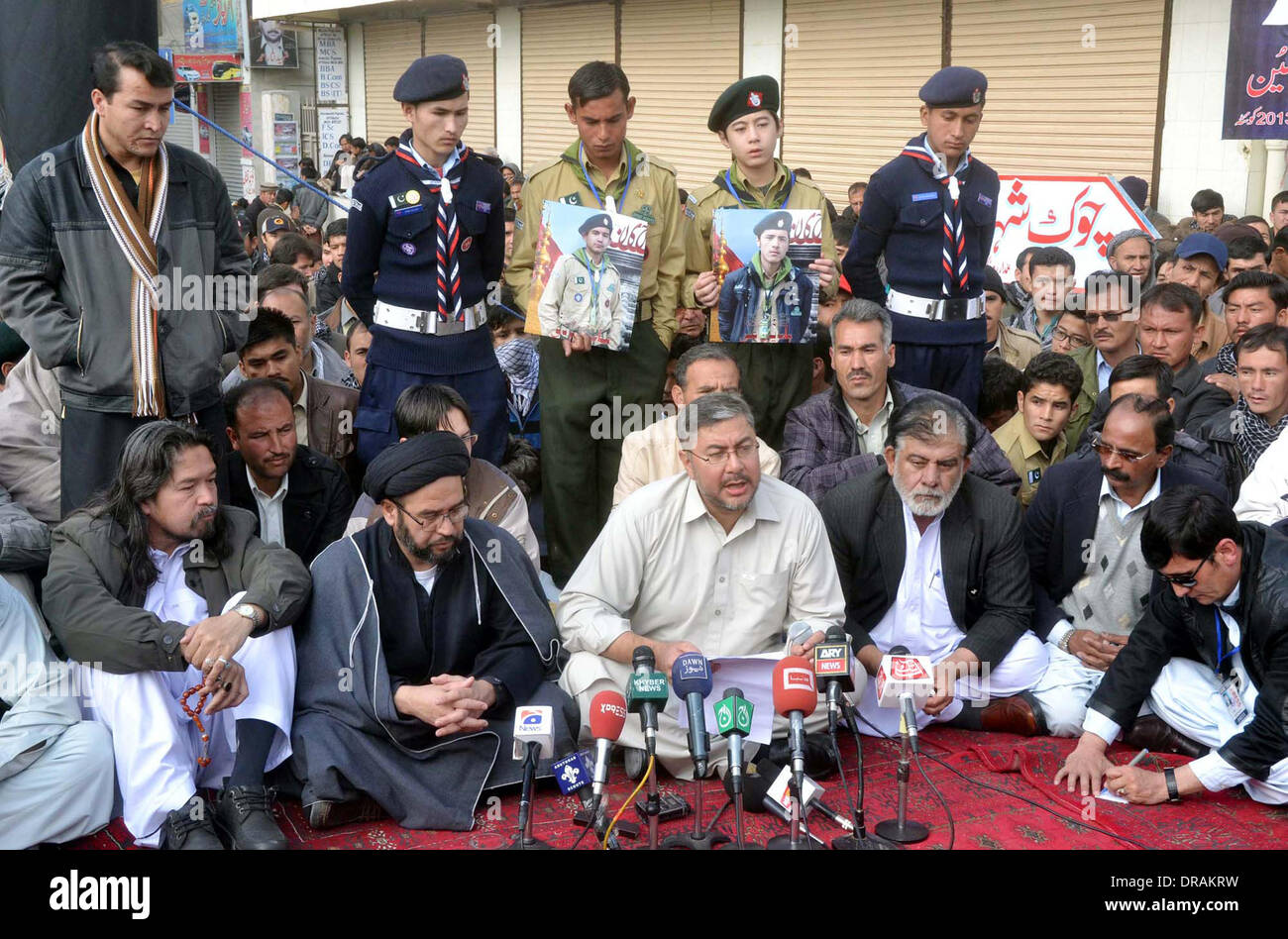 Members of Provincial Assembly (MPA) Agha Raza along with leaders of ...