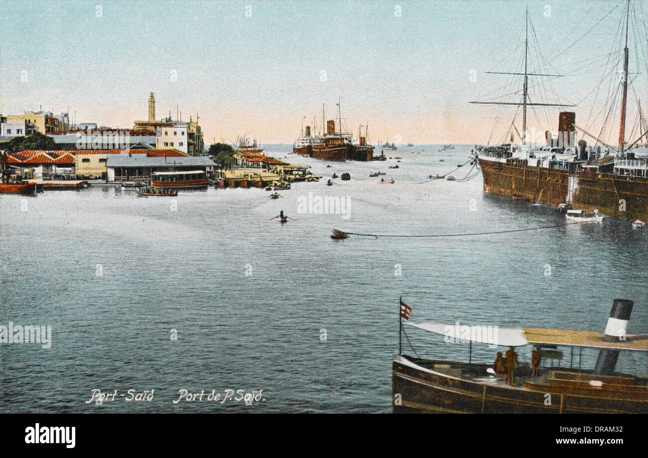Egypt - Port Said - The Harbour Stock Photo - Alamy