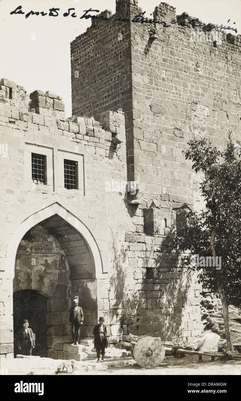 Gate and Tower, Istanbul, Turkey Stock Photo - Alamy