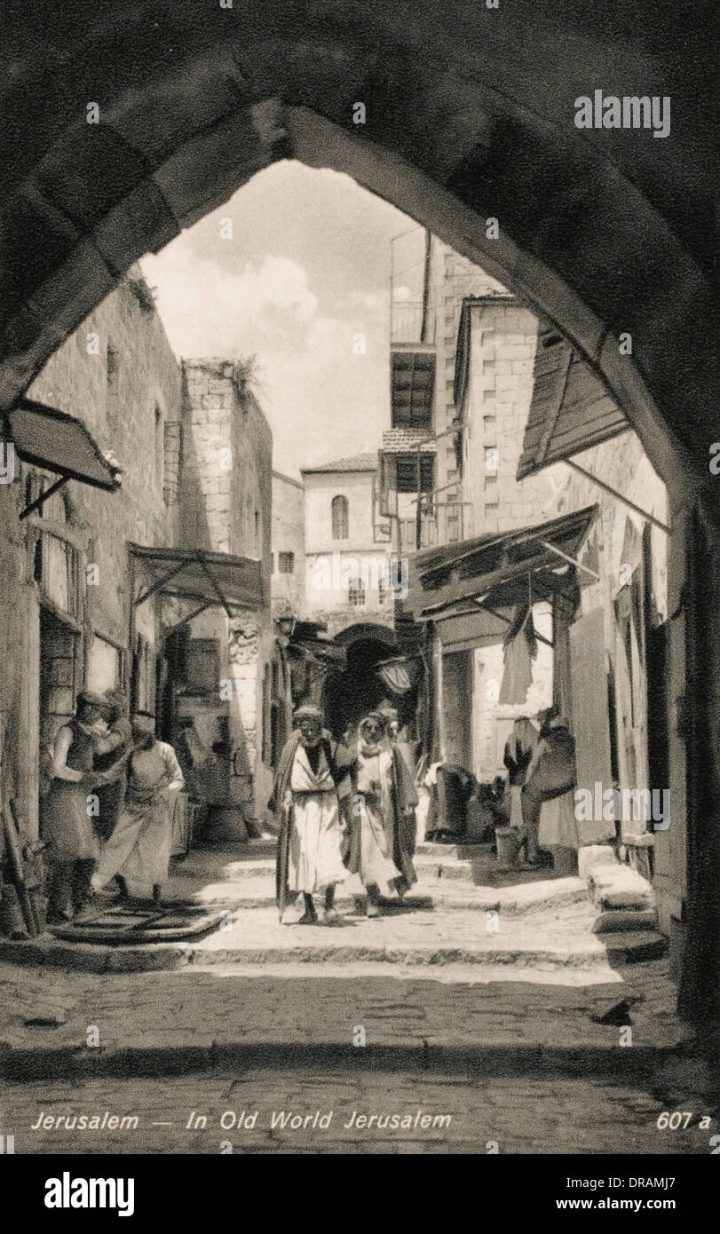 Street scene in Old Jerusalem Stock Photo - Alamy