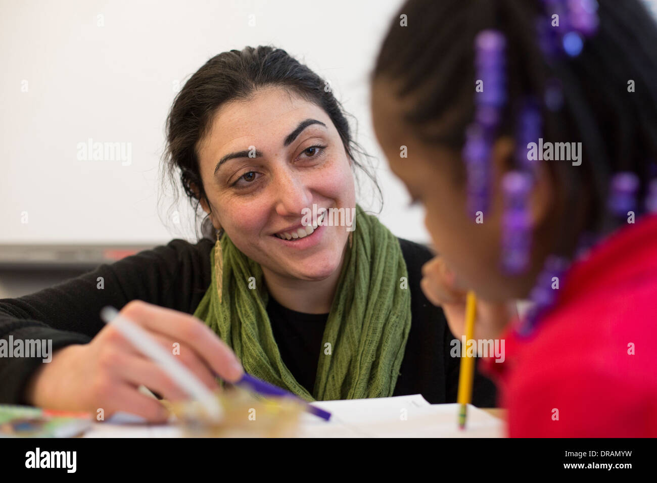 Third Graders Take a Test Stock Photo - Alamy
