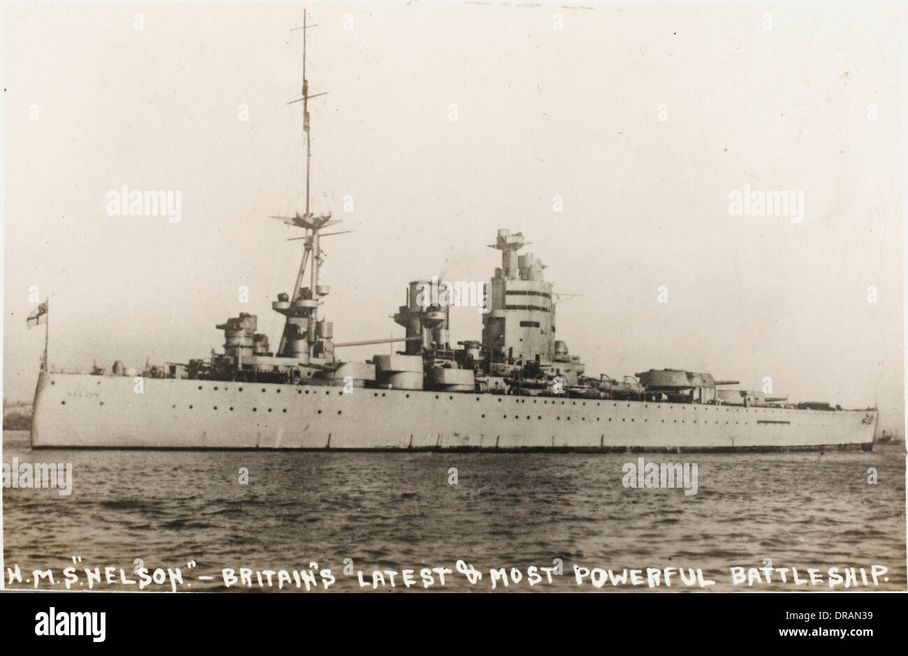 HMS Nelson - British Naval Battleship Stock Photo - Alamy