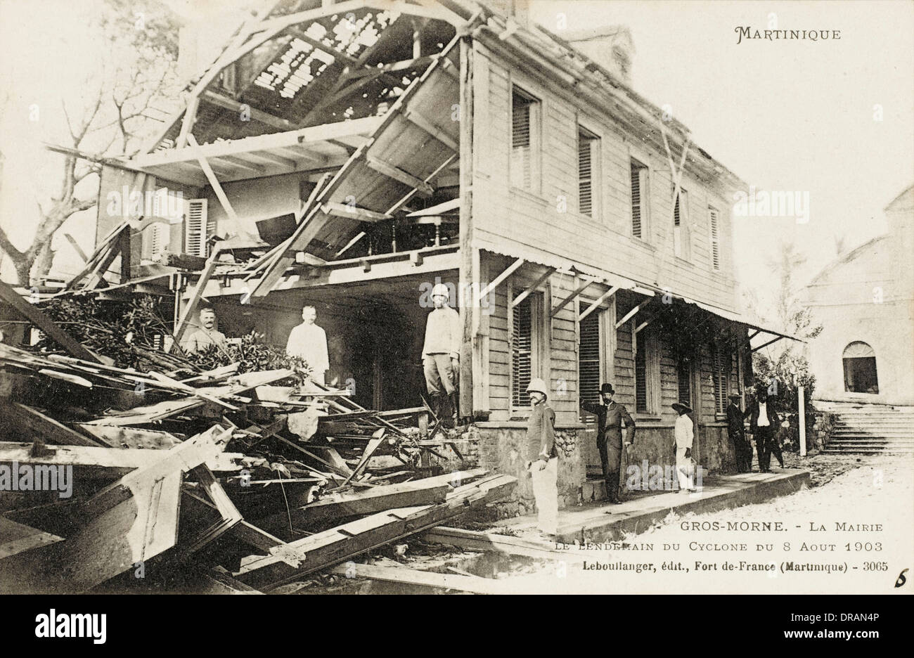 Cyclone damage on Martinique Stock Photo - Alamy