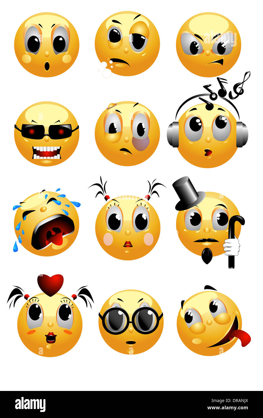 beautiful smiles on a white background Stock Photo - Alamy