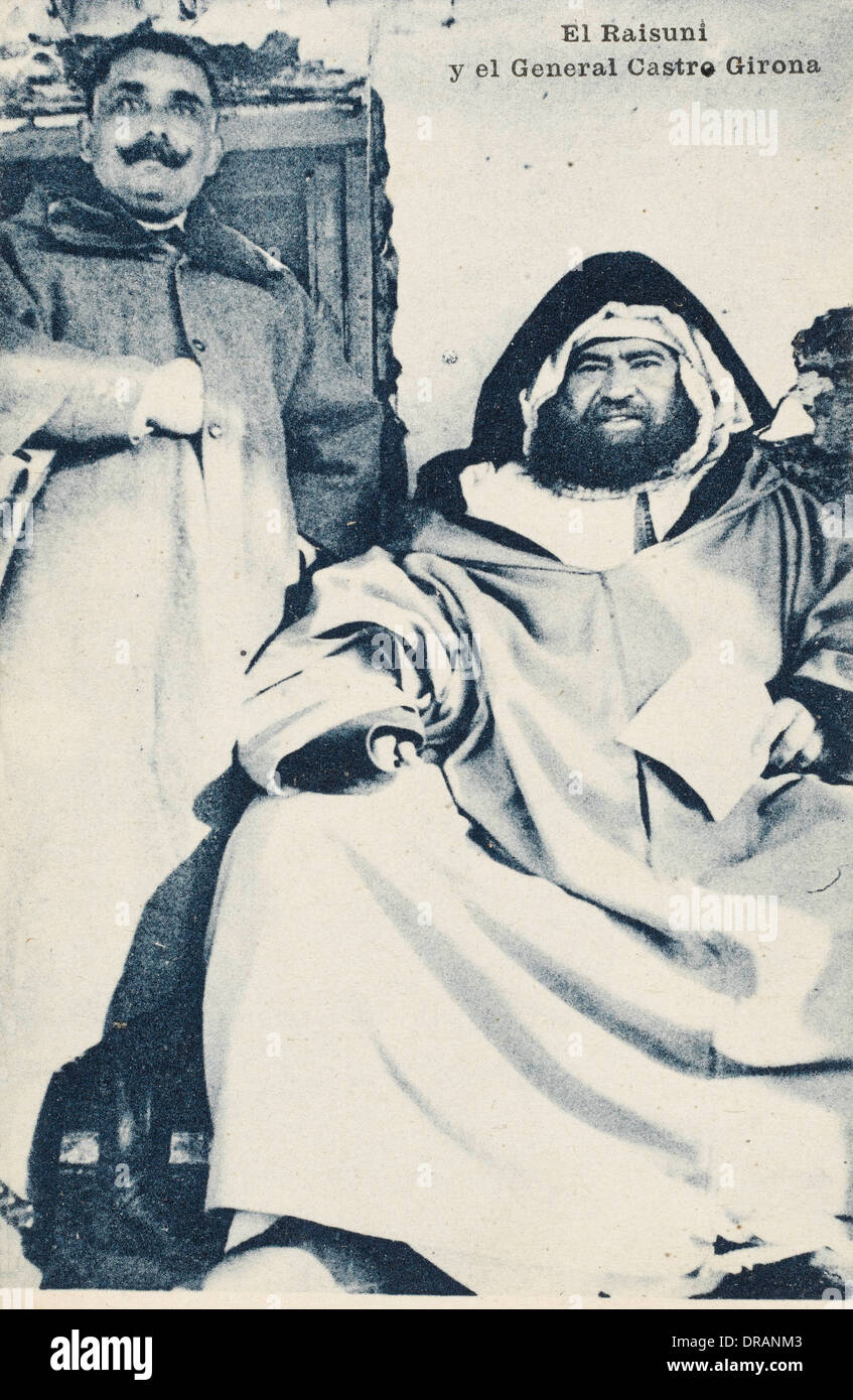 Spanish General Castro Girona and Raisuli Stock Photo - Alamy