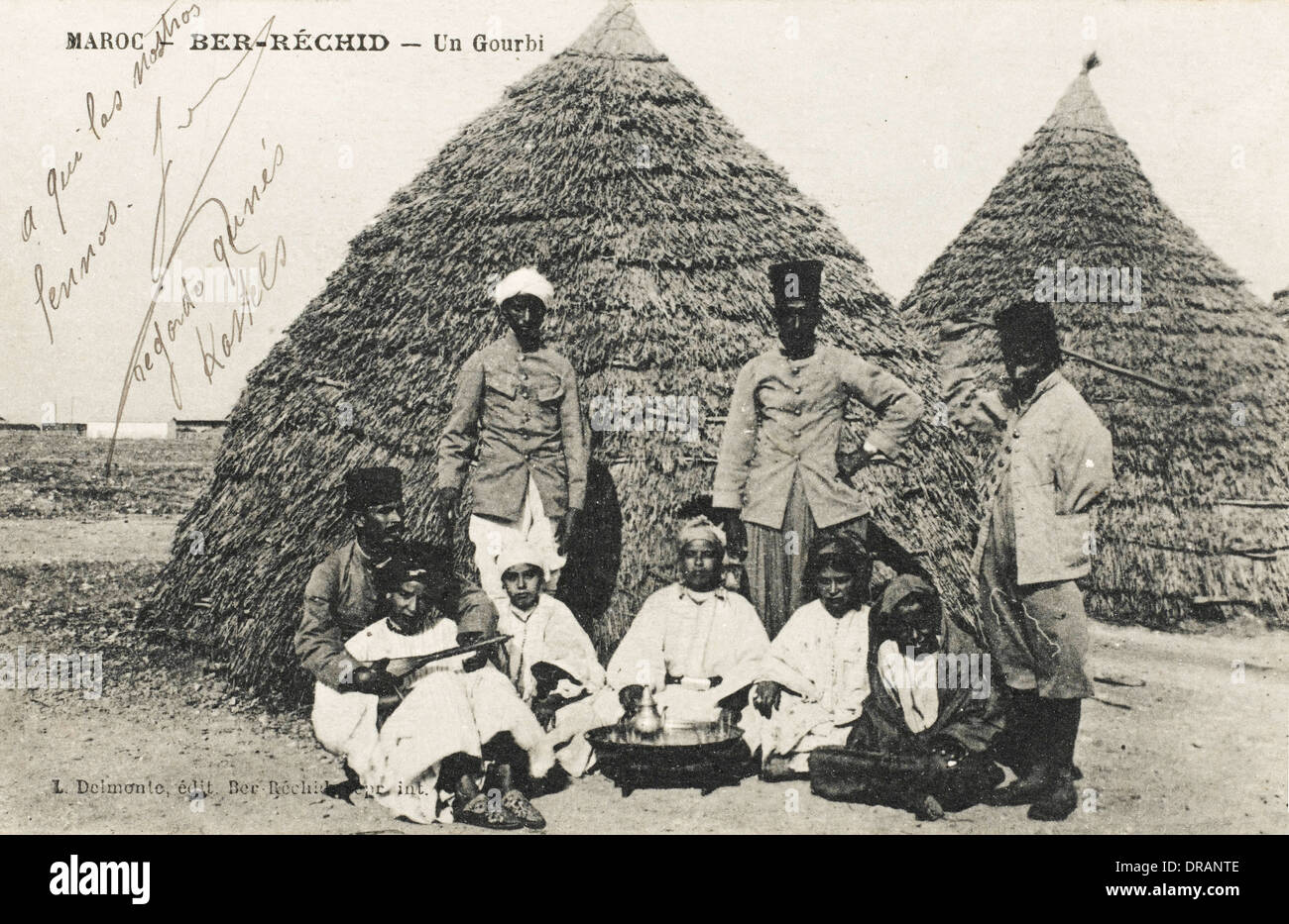 Ber-Rechid, Morocco - Gourbi Huts Stock Photo - Alamy