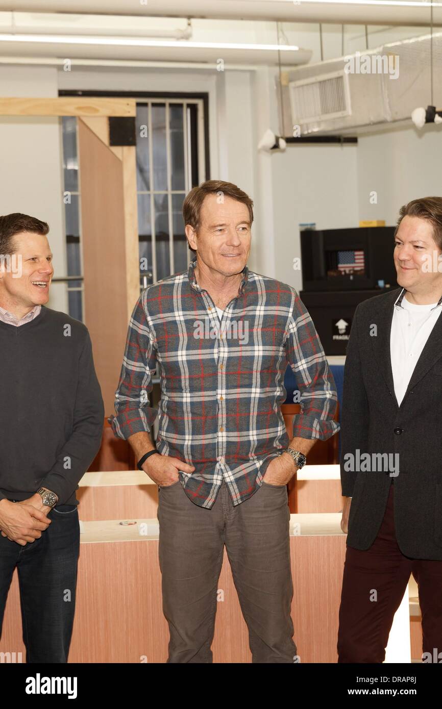 New York, NY, USA. 22nd Jan, 2014. Bill Rauch, Bryan Cranston, Robert ...