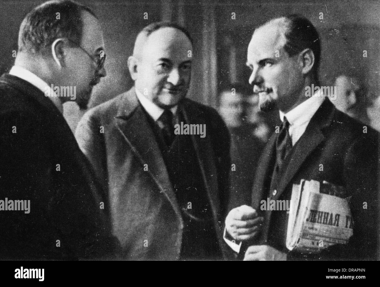 Chicherin, Berzin and Lenin, Soviet politicians Stock Photo - Alamy