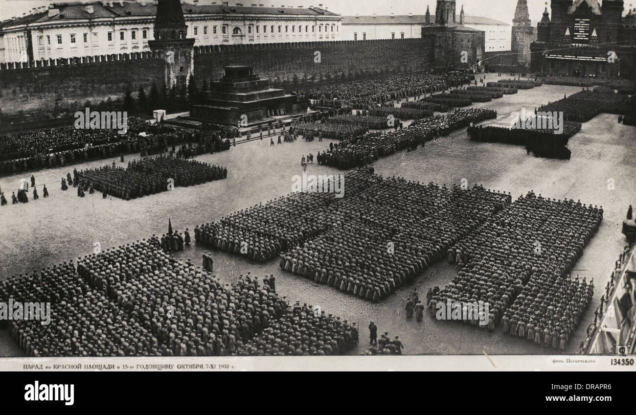 October Revolution 15th Anniversary Parade Stock Photo - Alamy