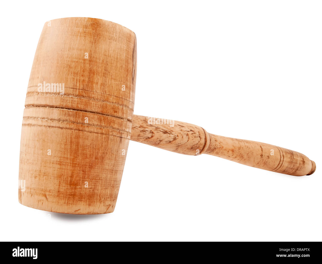 wooden gavel isolated on white background Stock Photo - Alamy