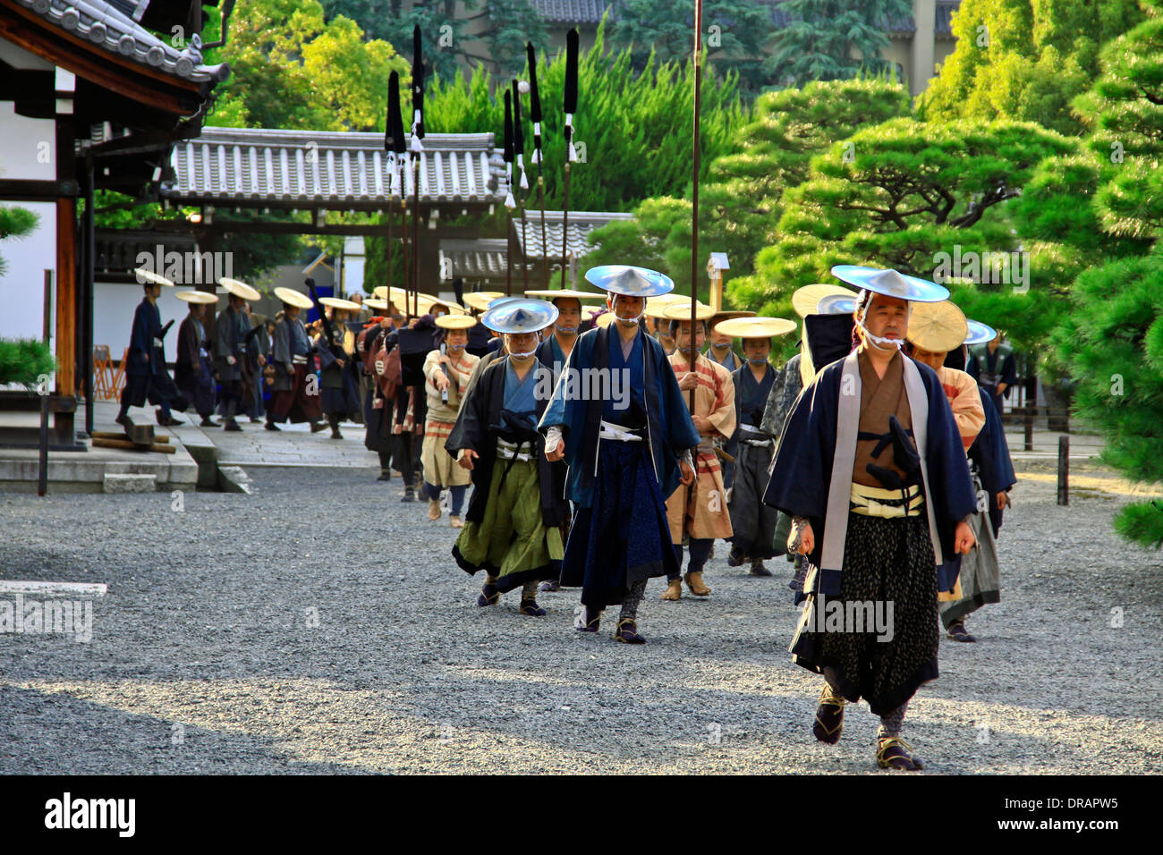 A Samurai setting and atmosphere at Nishi Honganji temple, Kyoto, Japan ...