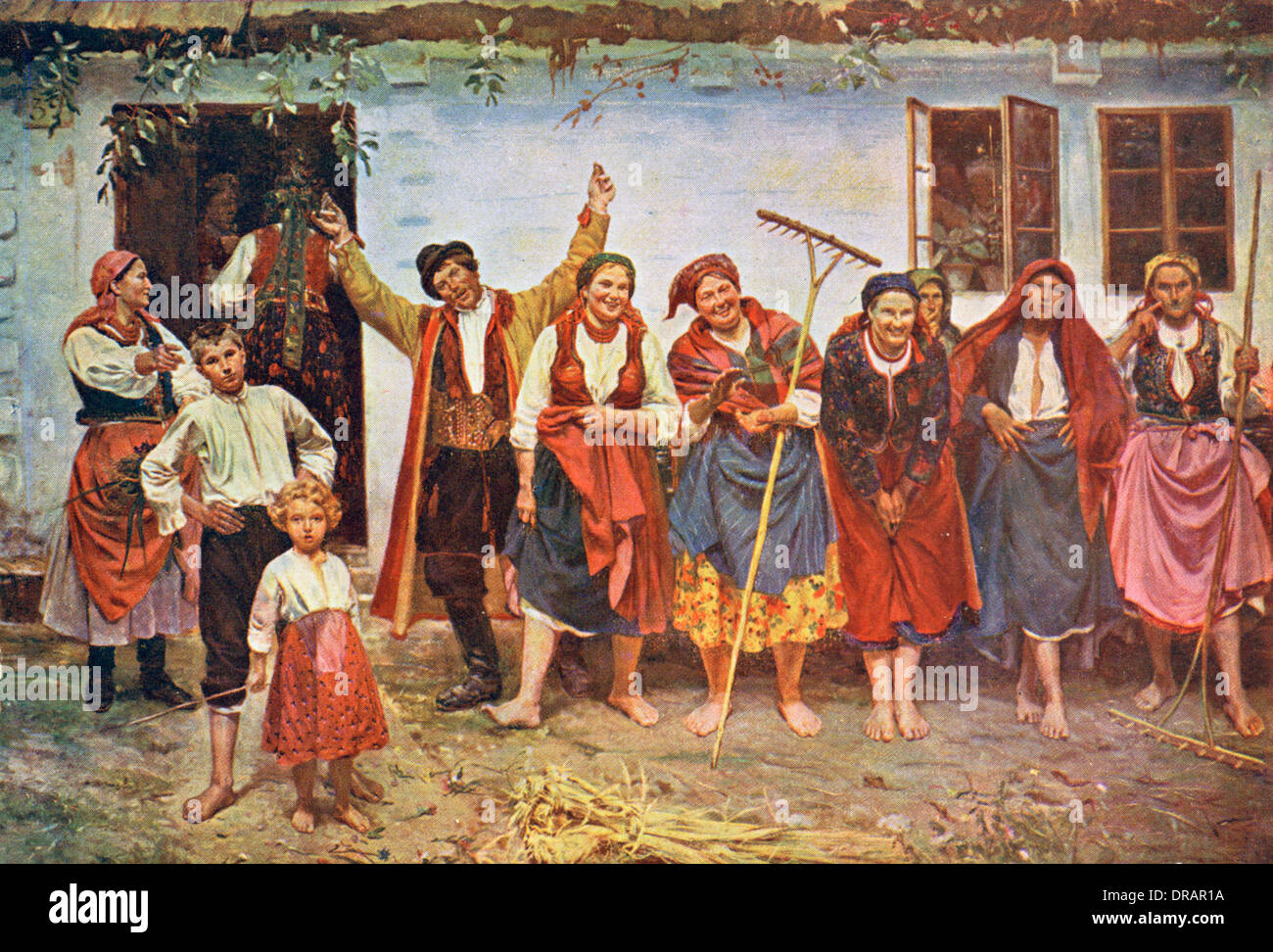 Scene at a Polish wedding Stock Photo - Alamy