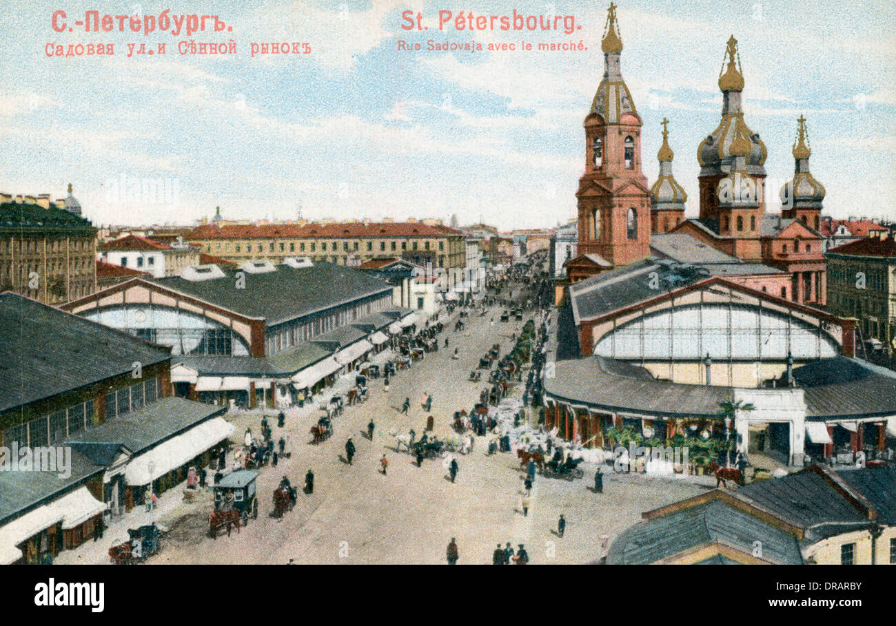 Haymarket (Hay Square), St Petersburg, Russia Stock Photo - Alamy