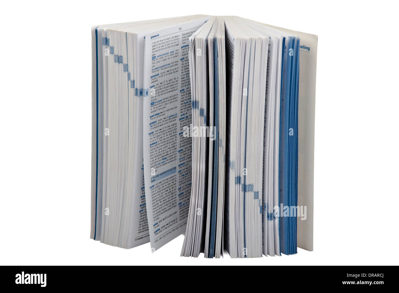 open book in vertical position isolated on white Stock Photo - Alamy