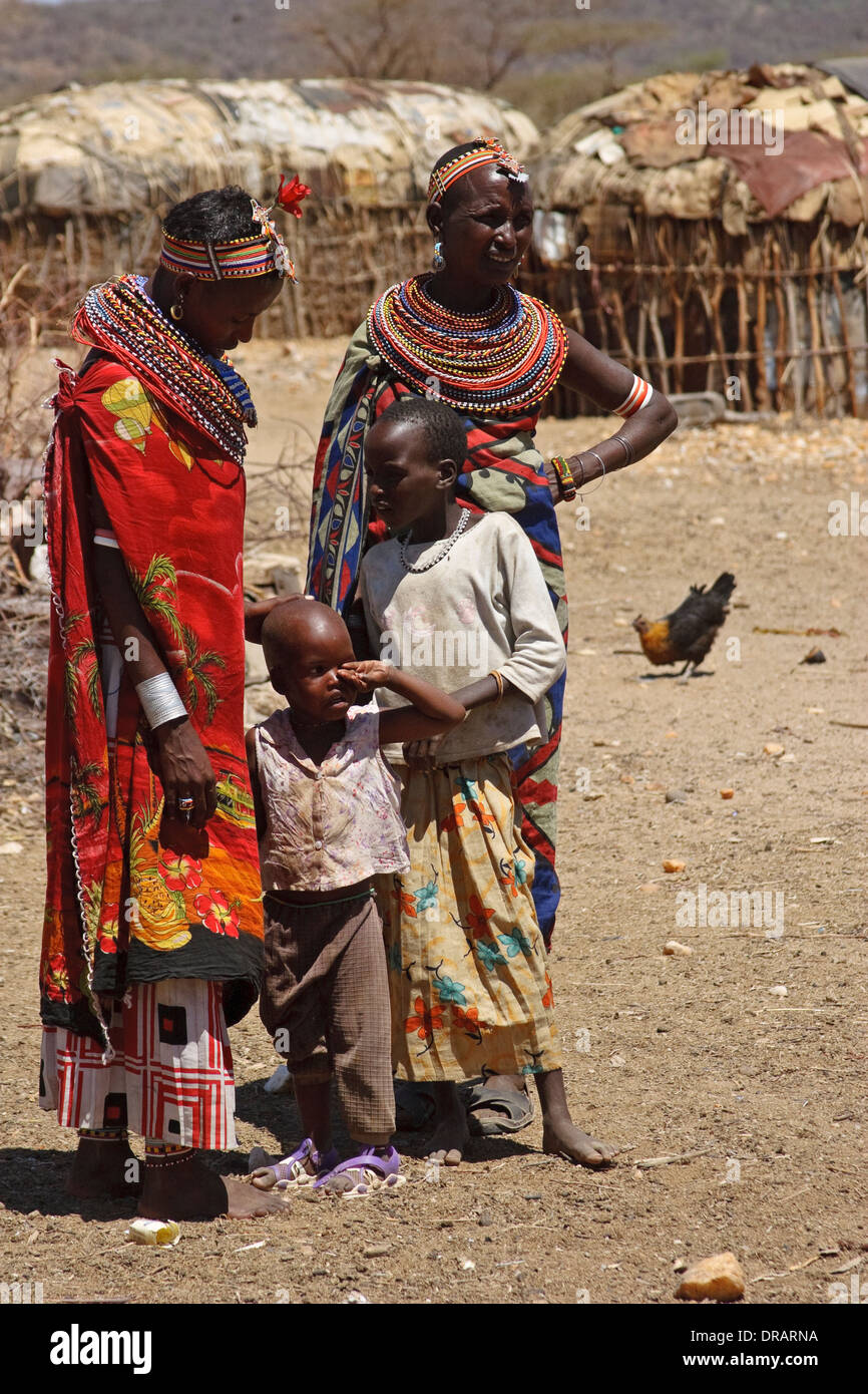 Samburu village women hi-res stock photography and images - Alamy