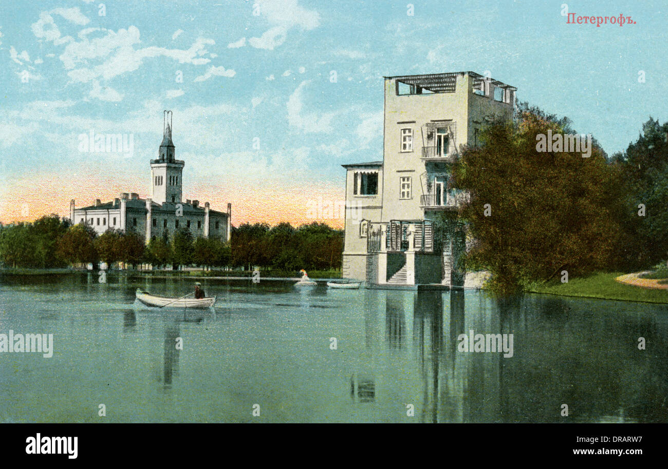 Olgin Pavilion, Peterhof, St Petersburg, Russia Stock Photo - Alamy