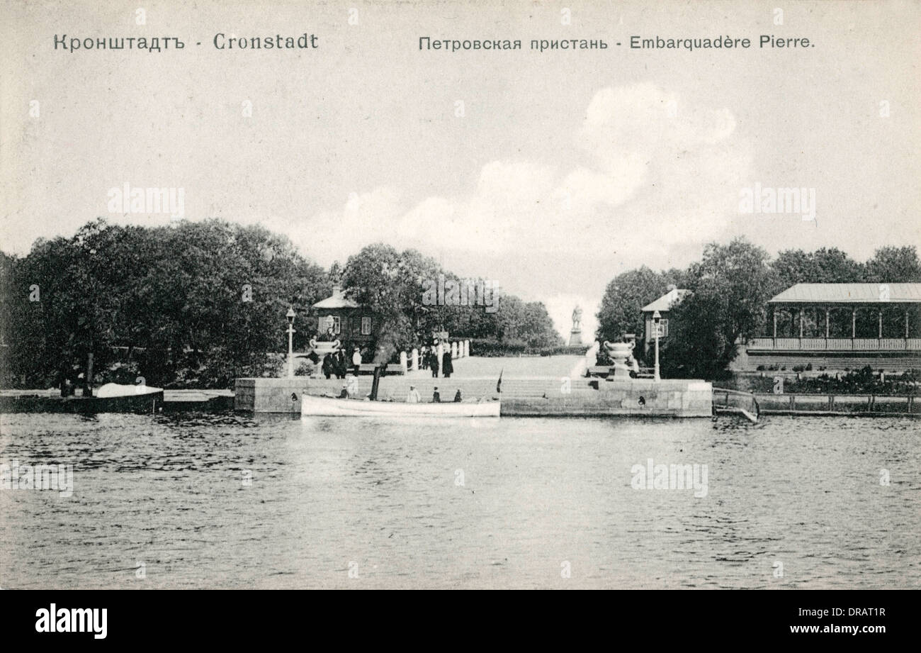 Petrovsky Embankment, Kronstadt, Kotlin Island, Russia Stock Photo - Alamy