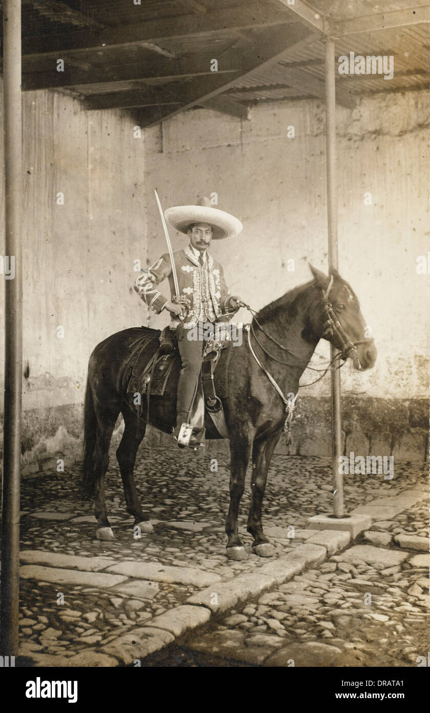 Mexican on horseback hi-res stock photography and images - Alamy