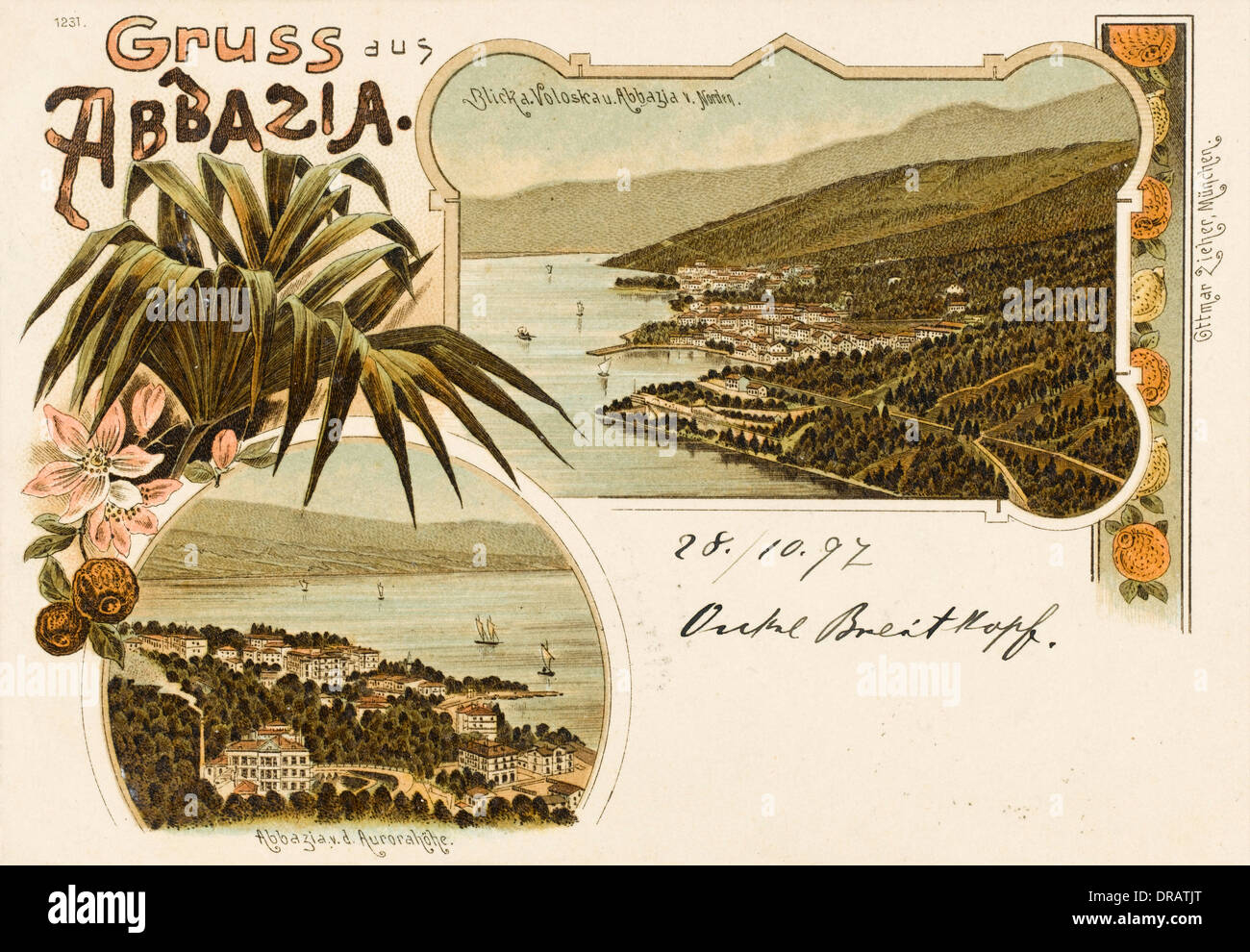 Croatia - Abbazia (now Opatija Stock Photo - Alamy
