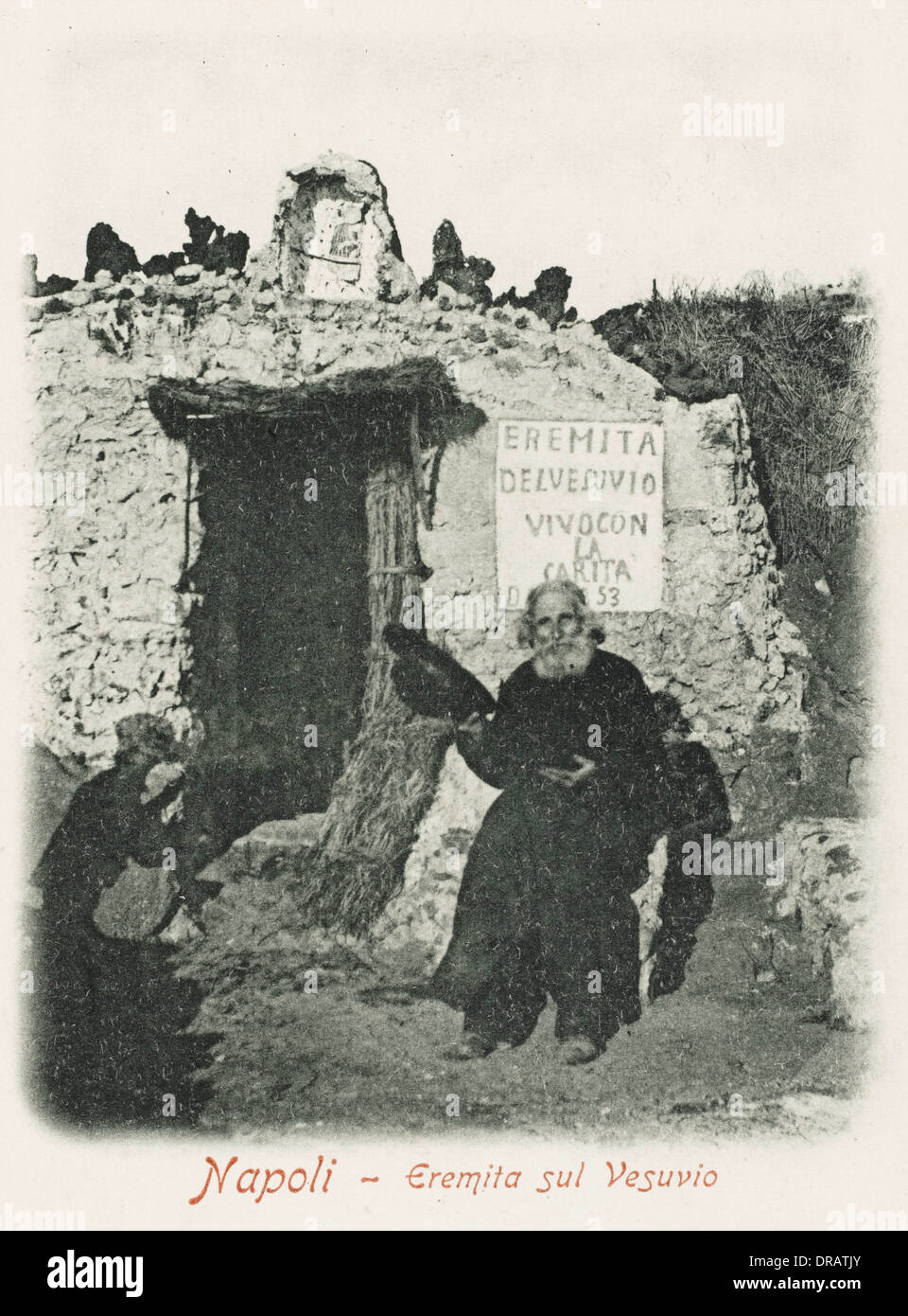 Hermit living on Mount Vesuvius Stock Photo - Alamy