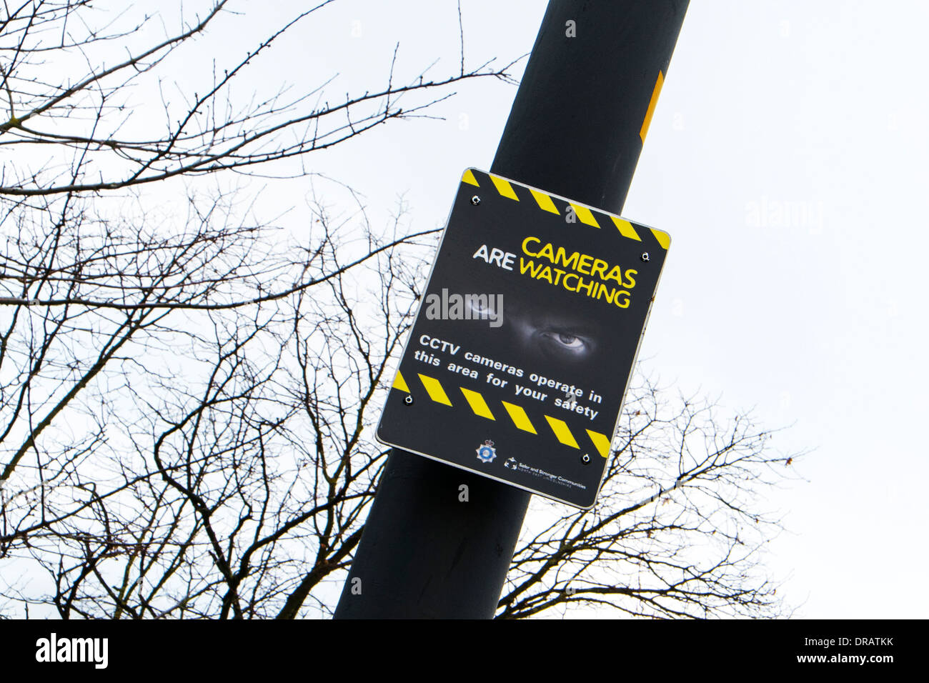 Cameras are watching CCTV waring sign camera operate for safety ...