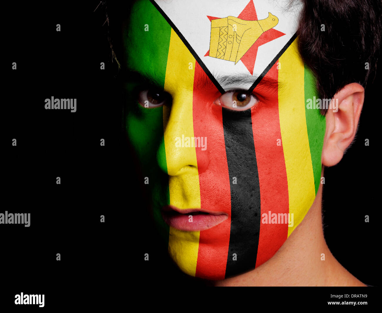 Zimbabwe flag people hi-res stock photography and images - Alamy