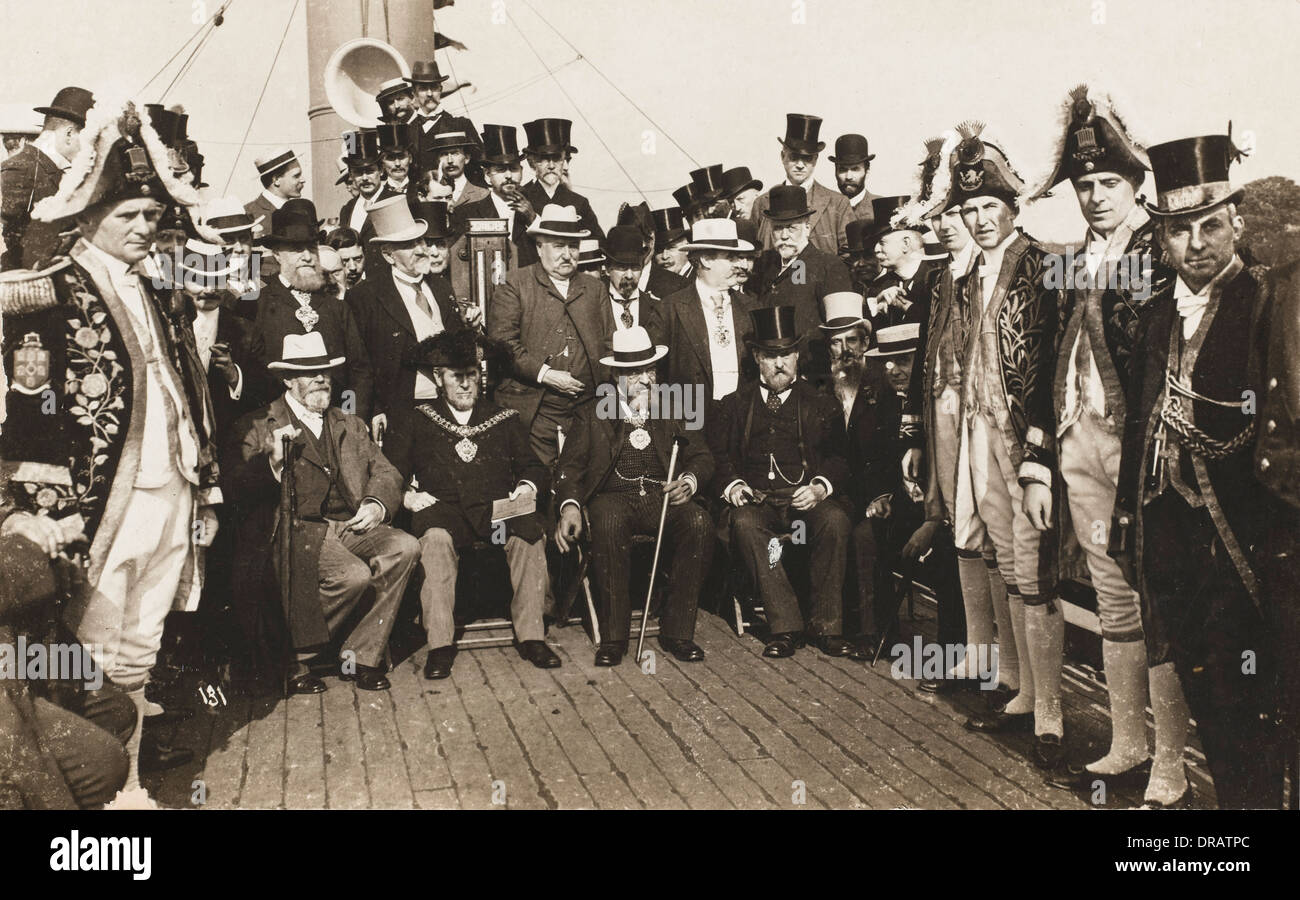 Manchester Ship Canal - The opening of a new dock Stock Photo - Alamy