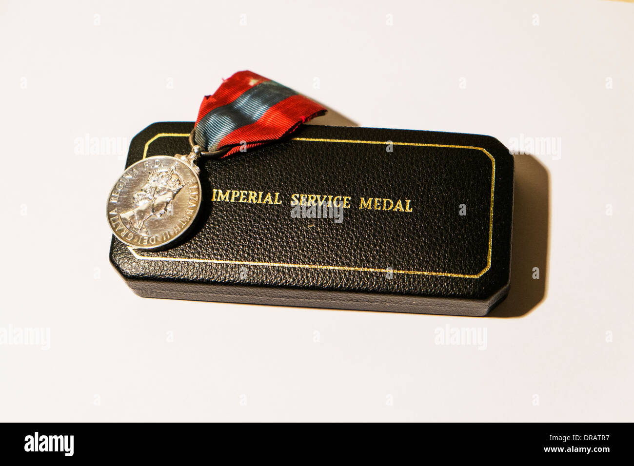 Imperial service medal Military bravery war decoration in case royal ...